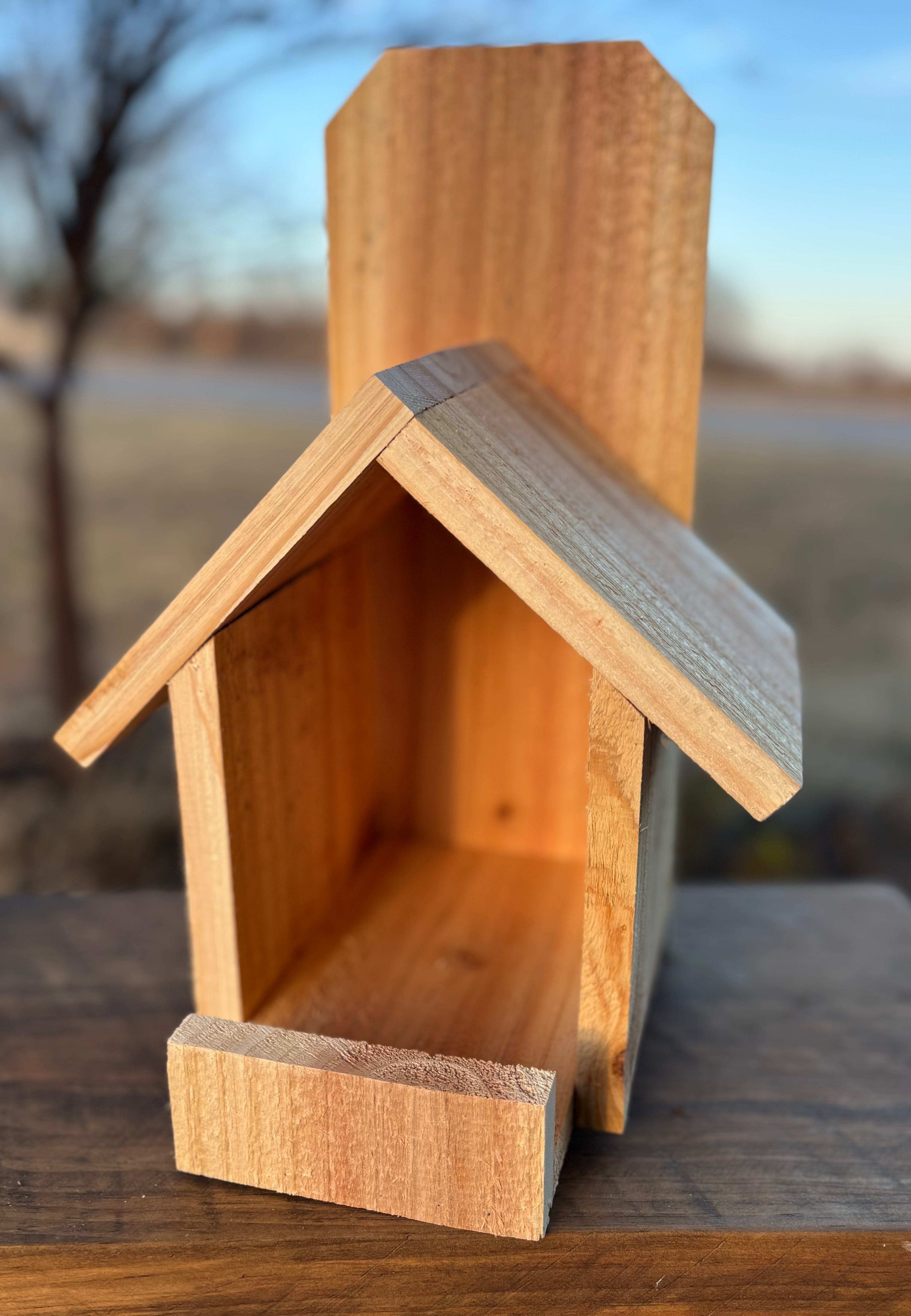 Cedar Cardinal, Dove, Robin Nesting Platform – Rustic Charm Woodcrafts